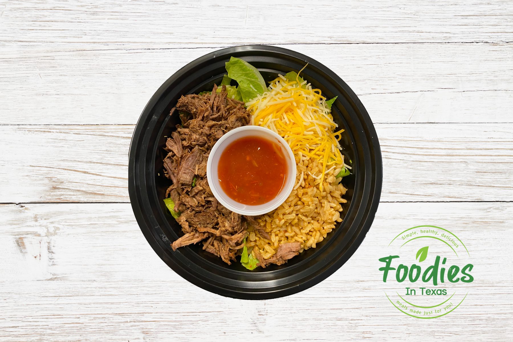 FIT - Barbacoa Lunch Bowl - Foodies In Texas